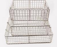 China French Chip Frying Servings Stainless Steel Wire Mesh Basket for sale