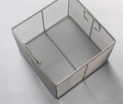 China French Chip Frying Servings Stainless Steel Wire Mesh Basket for sale