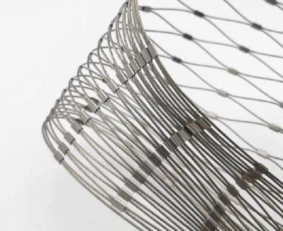China Flexible Stainless Steel Rope Mesh 316 304 High Tensile Woven Wire Cable Net for Zoo Animal Enclosure Safety Fence for sale