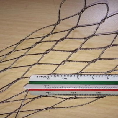 China Flexible 304/316 Stainless Steel Wire Rope Mesh for Zoo & Bird Enclosure for sale