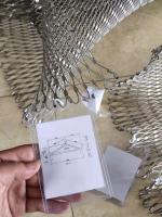 China Wholesale 80*80MM 2MM Wire Diameter Diamond-shaped 316 Stainless Steel Rope Mesh Net for Helideck Safety Woven Cut-to-Order for sale