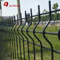 China Hot-DIP Galvanized Wire Mesh Fence PVC Coated 3D Bending Fence Triangle 3D Curved Fence for sale