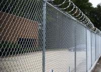 China Wholesale High Security Galvanized Chain Link Fence Cost with Barbed Wire on Top. for sale