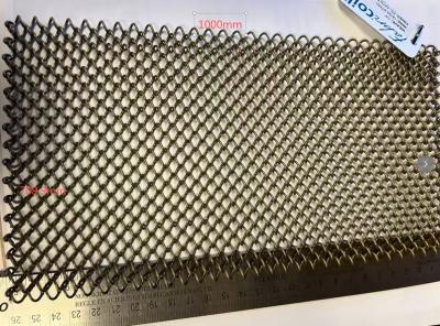 China Steel Wire Base Material – 18ga * Darker Powder Coat Finish- Satin Brass  Spiral Patterns Decorative Mesh Decorative Mesh for sale