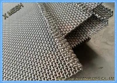China Mine Sieving Woven Wire Hooked Vibrating Screen Mesh for Stone Quarry for sale