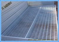 China 6x10 Feet Commercial Fence Panel - 10 Gauge Galvanized Steel with 50lb Weight and Ground Stand for sale