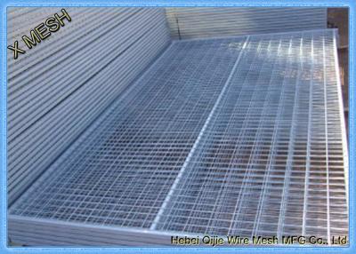 China 6x10 Feet Commercial Fence Panel - 10 Gauge Galvanized Steel with 50lb Weight and Ground Stand for sale