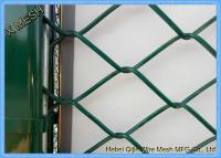 China Commercial And Residential PVC Coated Chain Link Fencing 1.5 Inch ISO Listed for sale