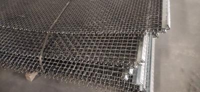 China Gravel Crusher Hooked Vibrating Sieve Screen Mesh 65mn Stainless Steel Crimped Wire Mesh for Mining and Quarry for sale