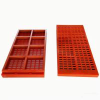 China Impact Resistant Polyurethane Coated Steel Bar Screen High Elasticity Anti-Pegging Mining Mesh for sale