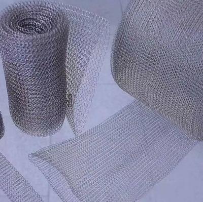 China Customizable Stainless Steel Copper Knitted Wire Mesh Screen Filter for sale