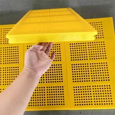China WS85 Structure Polyurethane Screen Mesh Plate MDI Material + Anti Blocking Surface for sale