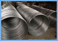 China Heavy Zinc Coating Concertina Razor Blade Barbed Wire with 33-144 Loops and BTO/CBT Blade Types for sale