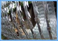China Galvanized Razor Barbed Wire Fence / Security Barbed Wire Mesh SGS Listed for sale