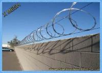 China Heavy Galvanised Concertina Razor Wire Barbed Tape Security Fencing for sale