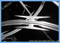 China 950mm Coil Diameter Razor Barbed Wire , Construction Galvanized Iron Wire for sale