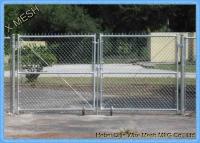 China PVC Coated Chain Link Fence Fabric Black Color Quick To Install for sale