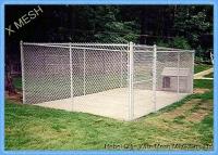 China PVC Coated Chain Link Fence Fabric Black Color Quick To Install for sale