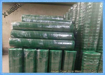 China Green PVC 2mm Welded Wire Mesh Roll After Electric Galvanized with 3/4