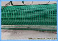 China Green PVC 2mm Welded Wire Mesh Roll After Electric Galvanized with 3/4