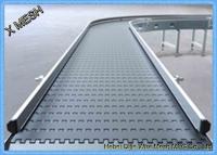 China Perforated Stainless Steel Conveyor Belt 1.5-3mm Plate with 3-8mm Holes for Food Processing Oven Systems for sale