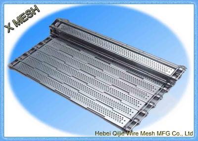 China Perforated Stainless Steel Conveyor Belt 1.5-3mm Plate with 3-8mm Holes for Food Processing Oven Systems for sale
