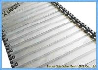 China Stainless Steel 304 Plate Slat Conveyor Belt 1m Width 120m Length for Industrial Food Processing for sale