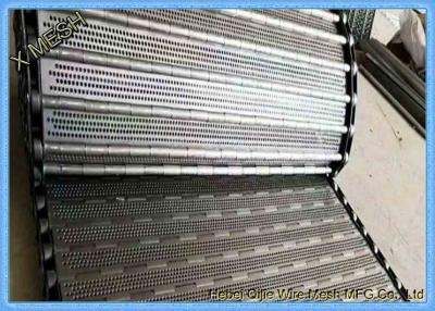 China Stainless Steel 304 Plate Slat Conveyor Belt 1m Width 120m Length for Industrial Food Processing for sale