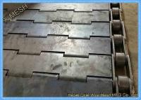 China Stainless Steel Plate Slat Conveyor Belt 1.5-3mm Thickness for Coffee Bean Baking Systems for sale