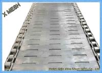 China Stainless Steel Plate Slat Conveyor Belt 1.5-3mm Thickness for Coffee Bean Baking Systems for sale