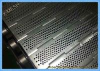 China Stainless Steel 316L Perforated Chain Plate Conveyor Belt - 2mm Thickness, 200-4000mm Width Range for sale