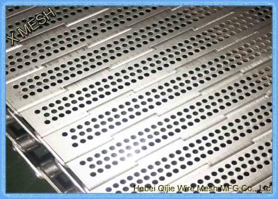 China Stainless Steel 316L Perforated Chain Plate Conveyor Belt - 2mm Thickness, 200-4000mm Width Range for sale