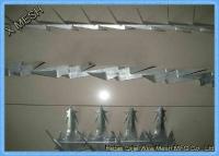 China Anti Climb Wall Spikes Security Fence Spikes 1.25m Length 100mm Spike Height Hot-Dip Galvanized Steel for sale