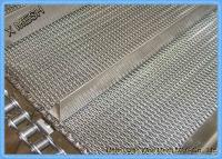 China Flexible Freezer Spiral Metal Mesh Conveyor Belt 156'' Width For Food Processing for sale