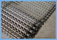 China Flexible Freezer Spiral Metal Mesh Conveyor Belt 156'' Width For Food Processing for sale