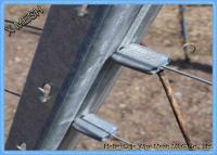 China 2.4m 53x30mm Galvanized Steel Vineyard End Post / Metal Line Vineyard Posts for sale