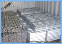 China 2.4m 53x30mm Galvanized Steel Vineyard End Post / Metal Line Vineyard Posts for sale