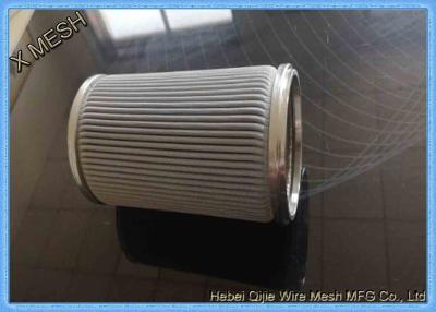 China Stainless Steel Woven Mesh Filter Cartridge for Corrosive Liquids 1-200 Micron Filtration -200°C to 650°C for sale