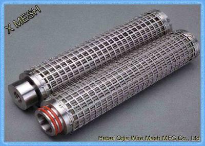 China 304/316 Stainless Steel Metal Wire Mesh Polymer Filter Element with 1-200 Micron Rating and -200°C to 650°C Temperature Range for sale
