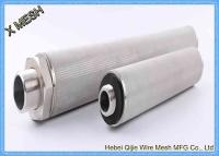 China 304/316 Stainless Steel Metal Wire Mesh Polymer Filter Element with 1-200 Micron Rating and -200°C to 650°C Temperature Range for sale