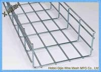 China Galvanized / Powder Coated Wire Mesh Cable Tray , Metal Mesh Tray SGS Listed for sale