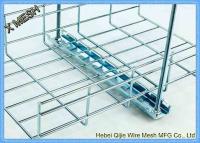 China Galvanized / Powder Coated Wire Mesh Cable Tray , Metal Mesh Tray SGS Listed for sale