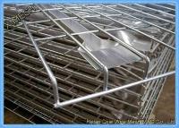 China zinc plated Metal Wire Mesh Decking Waterfall 3 Channel Step For warehouse Pallet Racking for sale