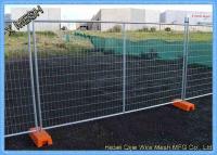 China Hot Dipped Galvanized Temporary Mesh Fencing Panel 2.4x2.1m AS 4687 Standard with 4mm Wire Construction for sale
