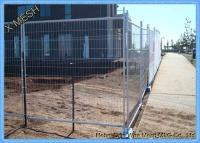 China Hot Dipped Galvanized Temporary Mesh Fencing Panel 2.4x2.1m AS 4687 Standard with 4mm Wire Construction for sale