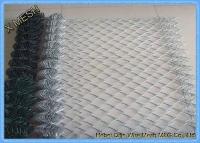 China 2 Inches PVC Coated Security Diamond Wire Mesh Chain Link Fence for sale