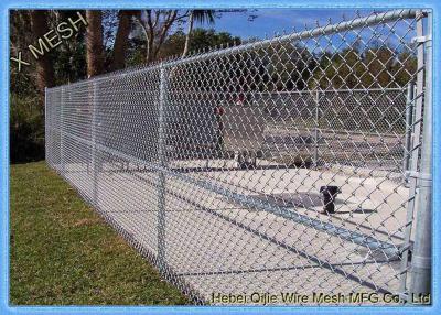 China 2 Inches PVC Coated Security Diamond Wire Mesh Chain Link Fence for sale