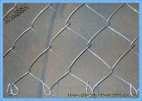 China 2 Inches Mesh Openning Aluminum Coated Steel Chain Link Fence Fabric for sale