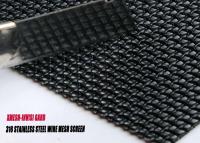 China Stainless Steel Security Fly Screen Mesh 0.8mm Wire 11 Mesh for Windows and Doors Black Color for sale