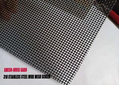 China High Tensile Strength Invisi Gard Window Security Screens 11 x 11 Mesh for sale